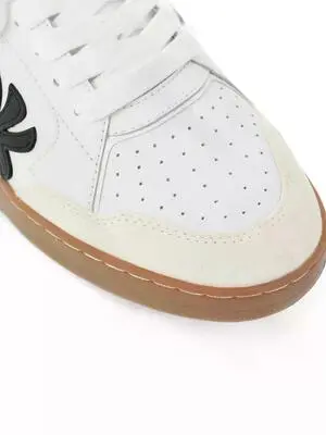 Palm Angels Monogram-embossed Suede-panel Sneakers