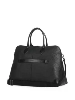 THE BRIDGE Borsone Pebbled Leather Holdall