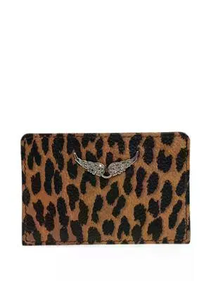 Zadig&Voltaire Zv Pass Leopard Wallet - Brown