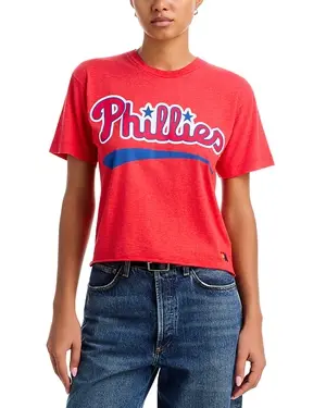 Aviator Nation Philadelphia Phillies Graphic Boyfriend Tee - Red