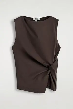 Cos Twist-detail Jersey Top