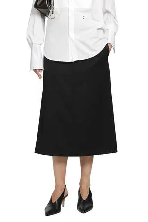 Fendi Grain De Poudre Midi Skirt