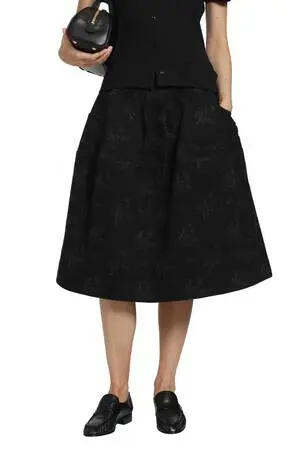 Simone Rocha Denim Utility Hip Bustle Skirt