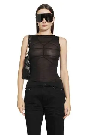 Rick Owens Temple Sleeveless Top - Black