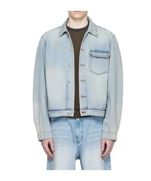 COOR Riosell Single-pocket Denim Jacket - Ice-blue