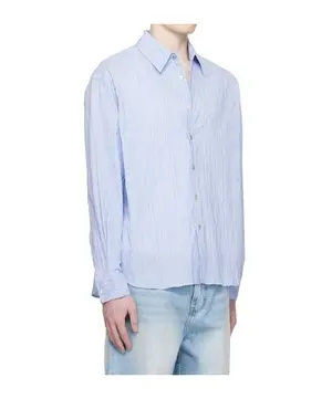 COOR Wrinkle Stripe Oversized Shirt