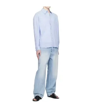 COOR Wrinkle Stripe Oversized Shirt