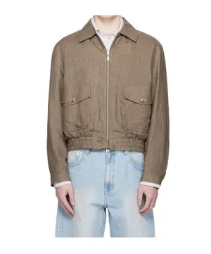 COOR Double-pocket Drawstring Jacket - Brown