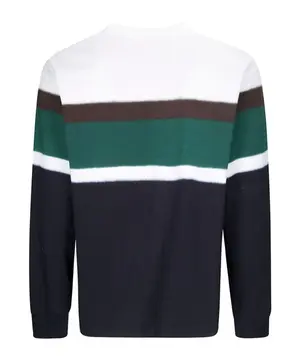 Sacai Chusen Dyed Striped Long Sleeved T-shirt