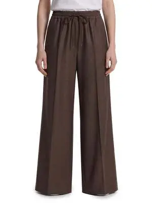 Max Mara Drawstring Wide-leg Trousers