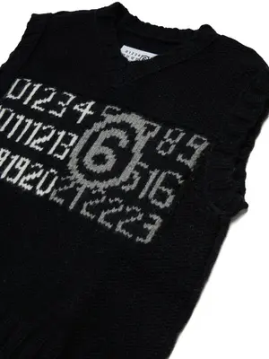 MAISON MARGIELA Sleeveless Knit Tank Top With Logo