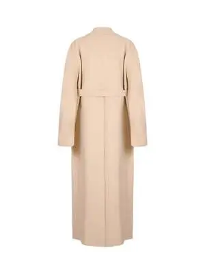 Sportmax Hooded Belted Wool Coat