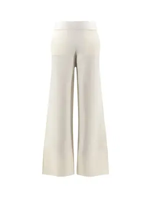 Max Mara Elastic-waist Wide-leg Trousers - No