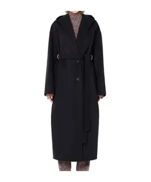 Sportmax Long-sleeved Coat - Black