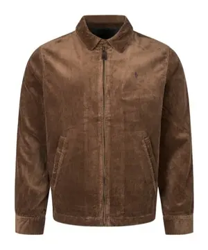 Polo Ralph Lauren Embroidered-logo Corduroy Jacket - Brown