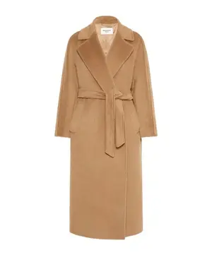 Max Mara Wkdtempera Belted Coat - Camel