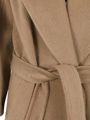 Max Mara Belted Wrap Coat - Camel