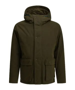 Herno Long-sleeved Hooded Down Jacket - Green