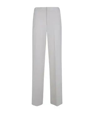 TWINSET High-waisted Straight-leg Trousers With Zip Detail