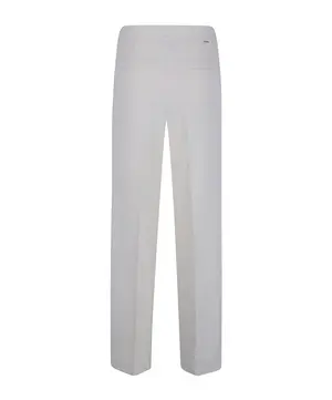 TWINSET High-waisted Straight-leg Trousers With Zip Detail