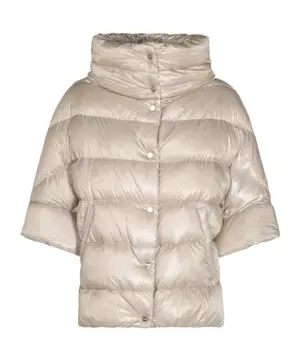 Herno High-neck Quilted Down Jacket - Nude
