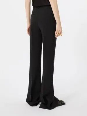 Sportmax Flared Stretch Wool Trousers
