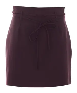 TWINSET Tie-waist A-line Skirt - Black