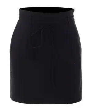 TWINSET Tie-waist A-line Skirt - Black