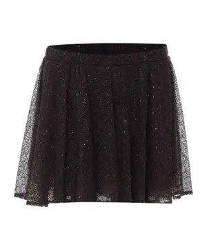 TWINSET Lace And Sequin Skirt - Black