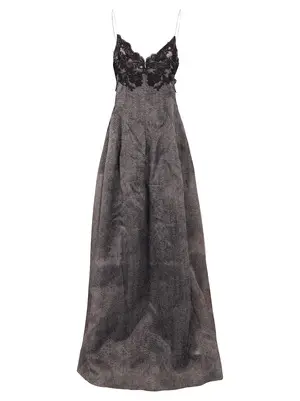 Ermanno Scervino Lace-trimmed Maxi Dress