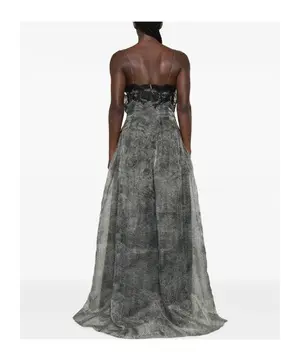 Ermanno Scervino Lace-trimmed Maxi Dress