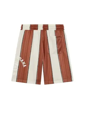 Dolce & Gabbana Striped Jersey Bermuda Shorts