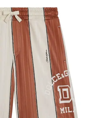 Dolce & Gabbana Striped Jersey Bermuda Shorts