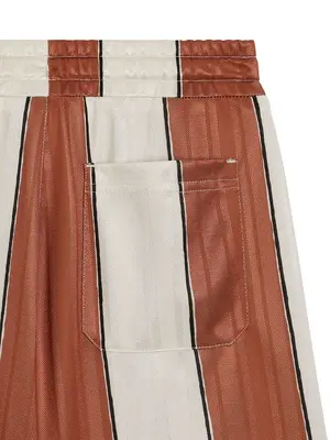 Dolce & Gabbana Striped Jersey Bermuda Shorts