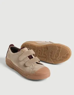 Brunello Cucinelli Washed Suede Sneakers With Straps