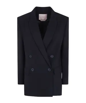 TWINSET Double-breasted Long-sleeve Blazer