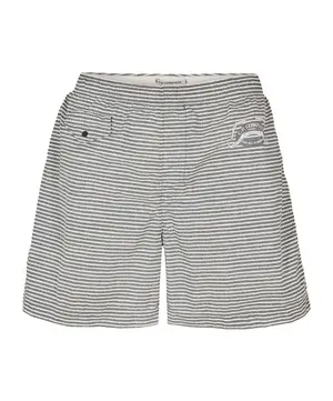 C.P. COMPANY Striped Casual Shorts - Gray
