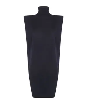 TWINSET Sleeveless High-neck Knit Dress