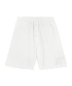 Dolce & Gabbana Cotton Waffle Bermuda Shorts - White
