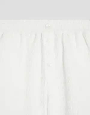Dolce & Gabbana Cotton Waffle Bermuda Shorts