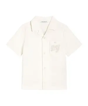 Dolce & Gabbana Cotton Waffle Shirt - White