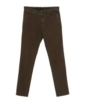 Incotex Casual Trousers With Belt Loops - Brown