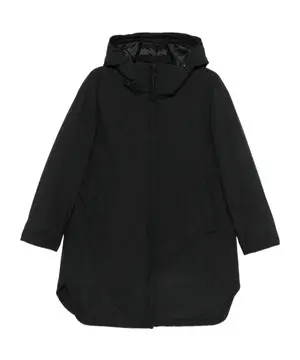 Herno Long-sleeve Hooded Down Jacket - Black