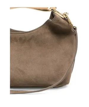 ELLEME PARIS Small Boomerang Suede Bag