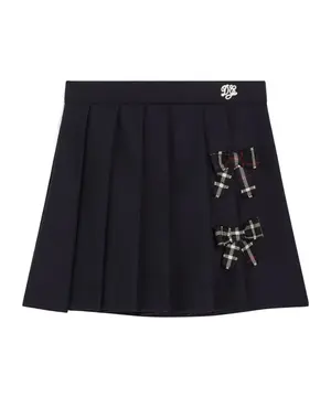 Dolce & Gabbana Wool Crêpe Skirt - Blue