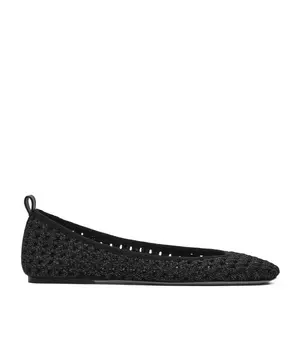 Marc Jacobs The Crochet Lace Up Ballerina