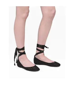 Marc Jacobs The Crochet Lace Up Ballerina