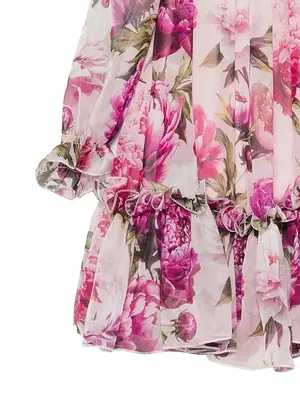 Dolce & Gabbana Floral-print Ruffled Dress