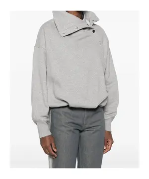 Sportmax Asymmetrical High Neck Sweatshirt