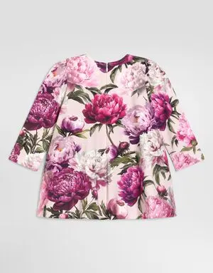 Dolce & Gabbana Peony-print Interlock Dress